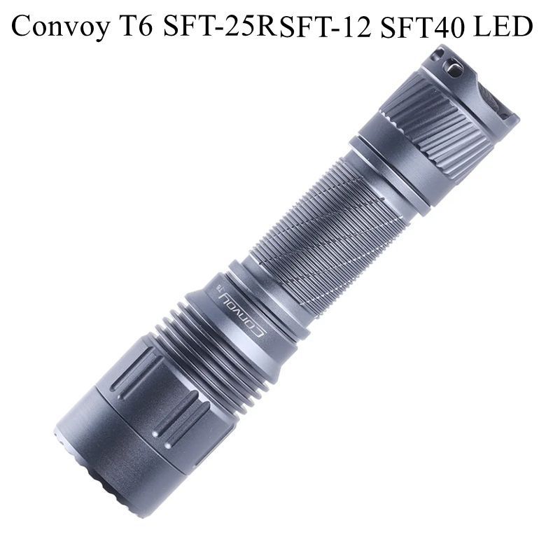 Original Convoy T6 สีเทาไฟฉาย SFT-25R/SFT40 LED Thower Light AA 14500 ...