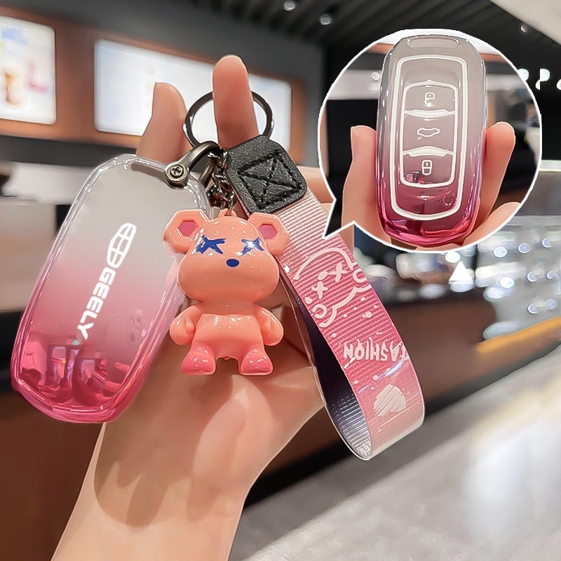 [คลังสินค้าพร้อม]เคสกุญแจรถสําหรับ Geely Gl Panda Borui Bingru X3 X6 ...