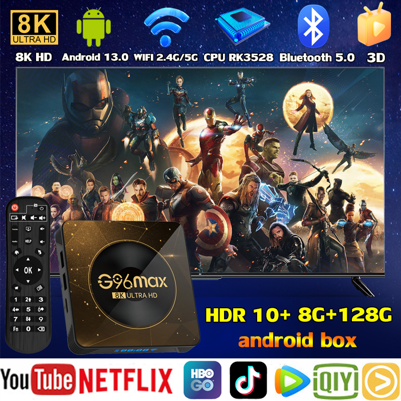 รับประกัน 3 ปี กล่องแอนดรอยด์ทีวี 8K HD Android 13.0 รองรับภาษาไทย ...