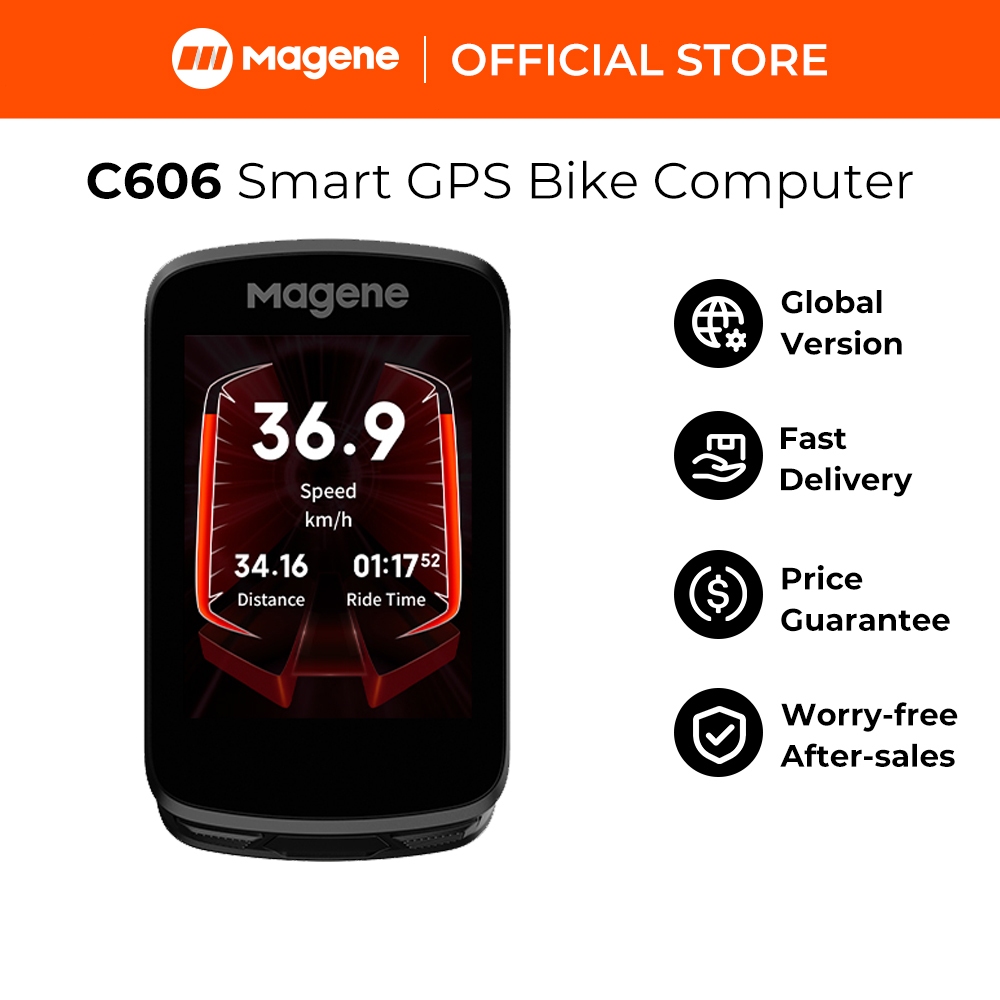 Magene C606 GPS Bike คอมพิวเตอร์นําทาง WiFi Touchscreen Cycle Speedometer | Shopee Thailand
