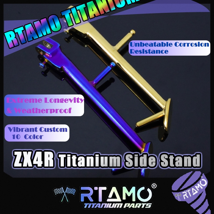 RTAMO Titanium Gr5 ZX4R ZX4RR ขาตั้งข้าง Side Stand | Shopee Thailand