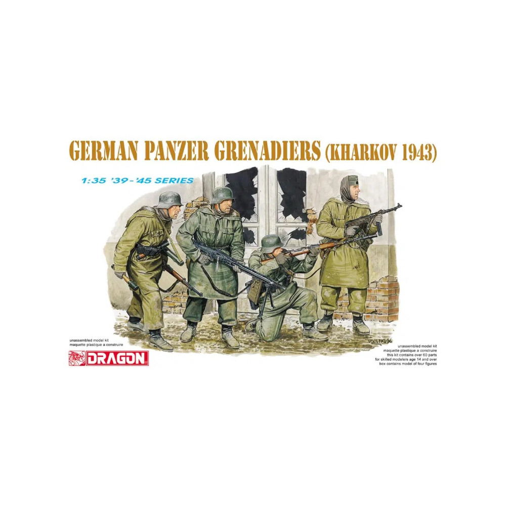 Dragon 1/35 6059 WWII เยอรมัน Pazner Grenadiers (Kharkov 1943) (4 ...