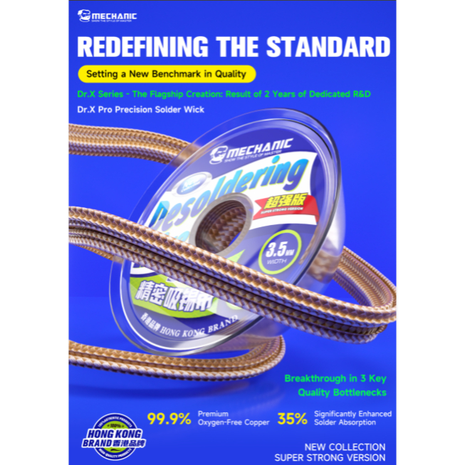 Precision Desoldering Braid DR.X PRO แนะนํา X-Doctor Series สองปีแซง Lightning-fast wickingone ...