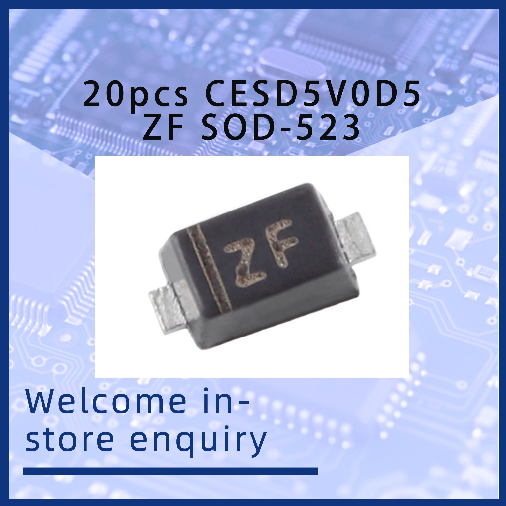 20 ชิ้น CESD5V0D5 ZF SOD-523 5V ไดโอดป้องกัน ESD ทิศทางเดียว | Shopee Thailand