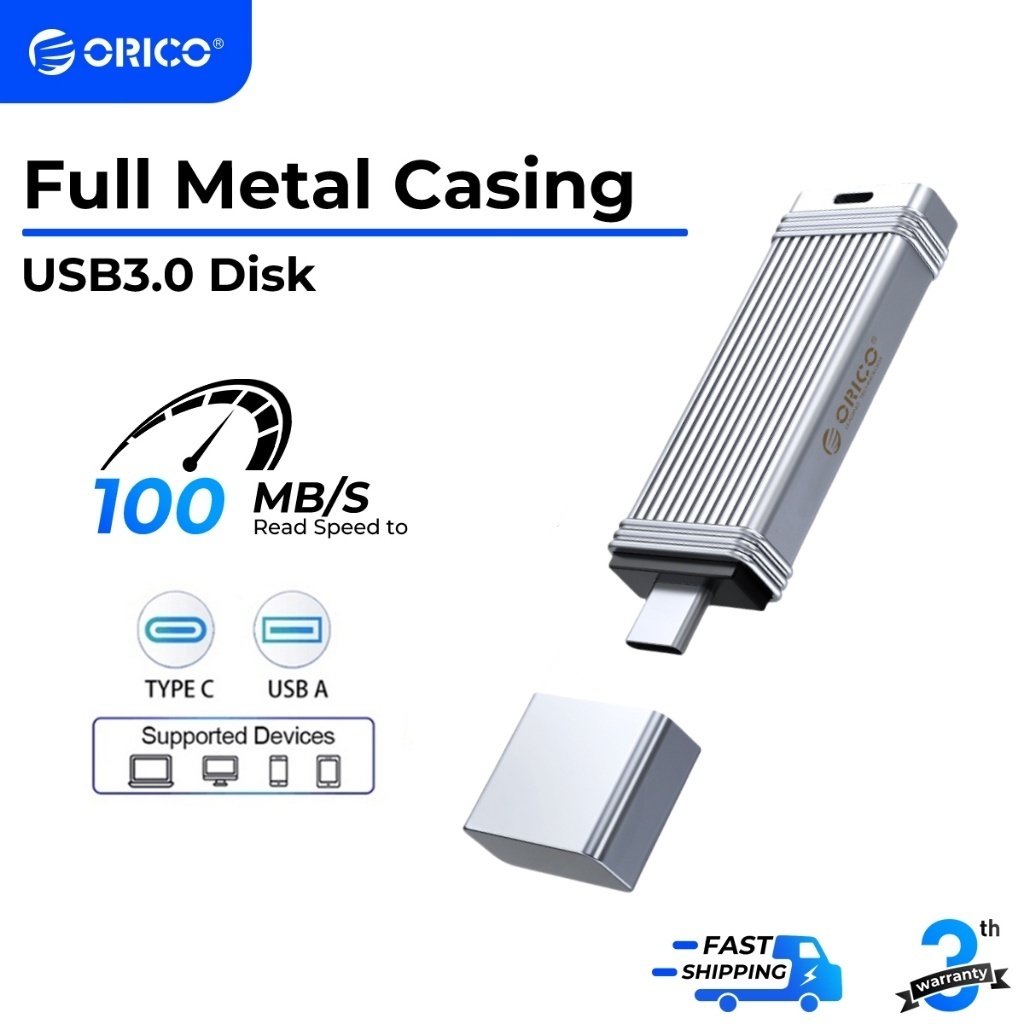 Orico แฟลชไดร์ฟ 32GB 64GB 128GB 256GB Portable Metal USB Flash Drive U ...