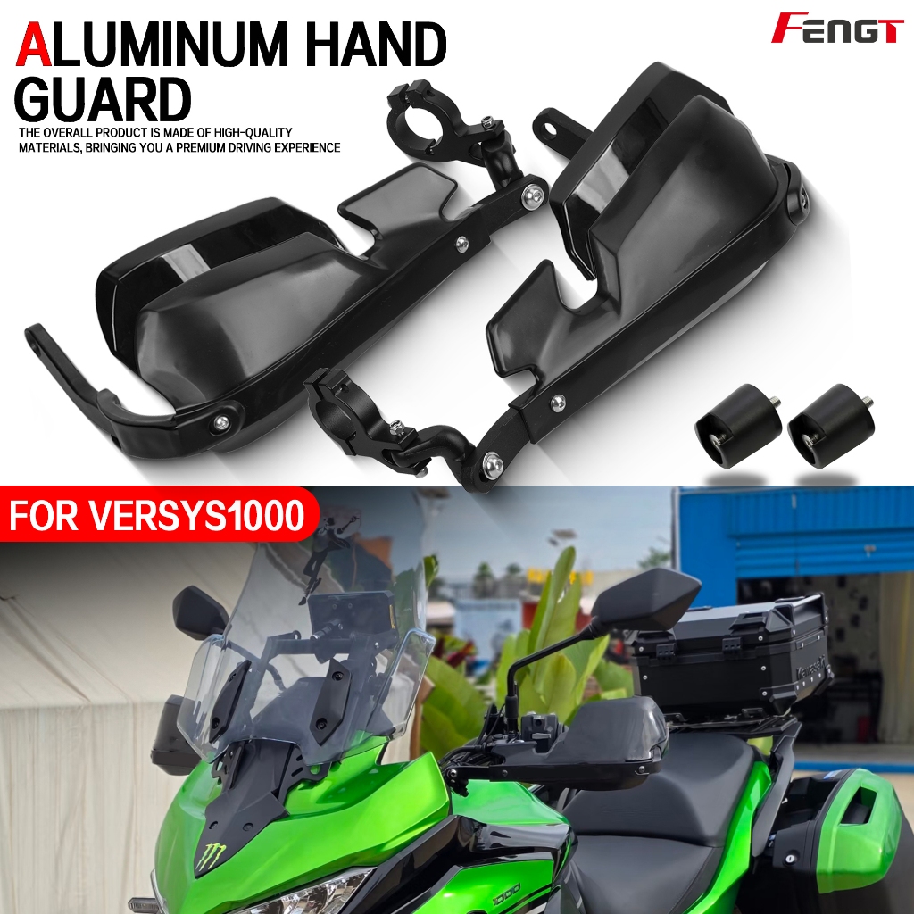 อลูมิเนียม Handguard สําหรับ Kawasaki Versys1000 Versys650 มอเตอร์ไซด์ ...