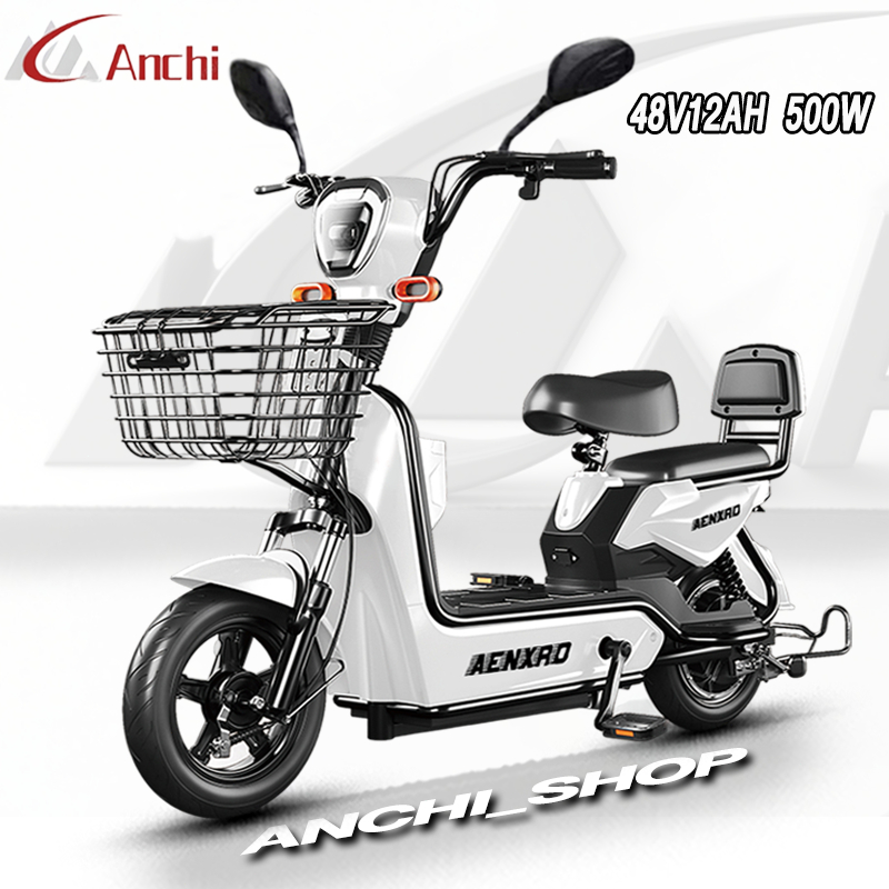 Anchi จักรยานไฟฟ้า electric bike 48V-12A หน้าจอLCD มีสัญญาณไฟเลี้ยว มี ...