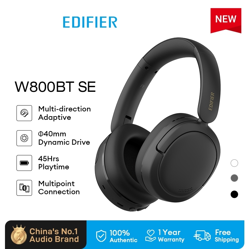 Edifier W800BT SE หูฟังครอบหูบลูทูธ V5.4 40 มม.ไดรเวอร์แบบไดนามิก 45H ...
