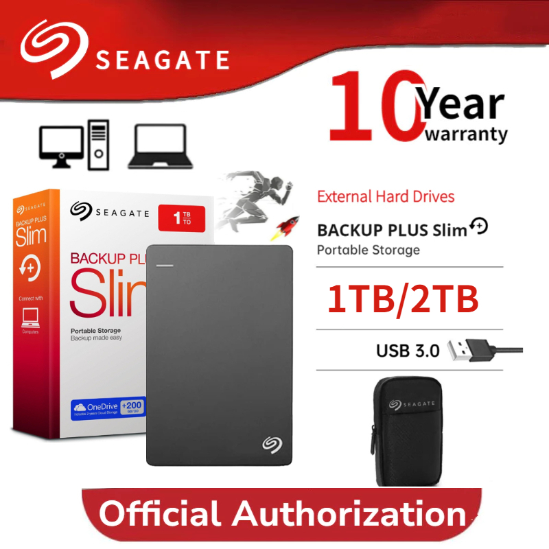 New Seagate Backup plus Ultra-Thin external harddisk 1TB/2TB High ...