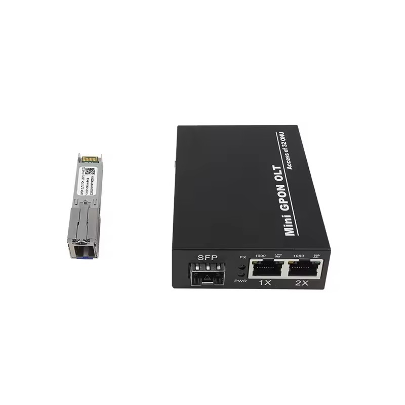 Mini GPON OLT STICK Single Port 1 GPON Port 2*GE Ports Uplink อุปกรณ์ไฟ ...