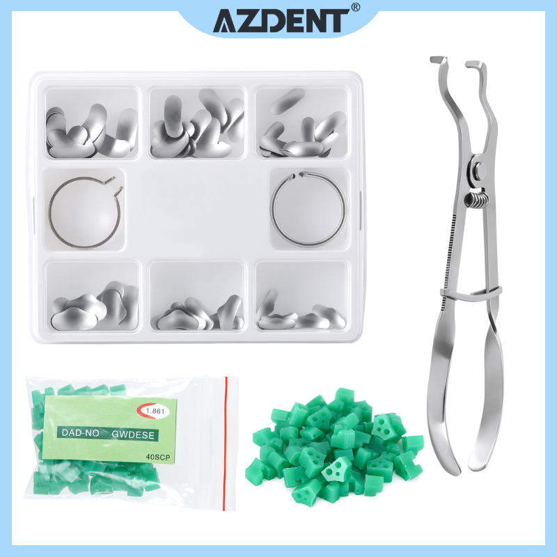 Azdent Dental Matrix Sectional /wedges Metal Matrices | Shopee Thailand