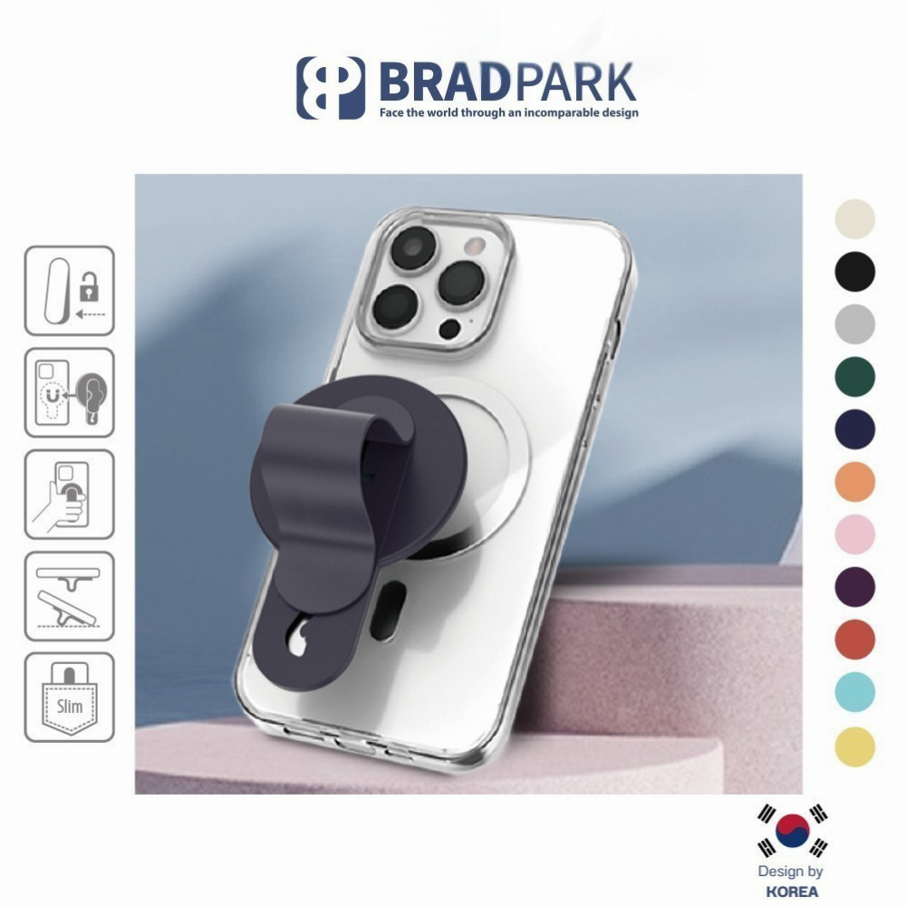 BRADPARK Mac Finger Grip ขาตั้งมือถือ ที่จับมือถือแบบแม่เหล็ก สำหรับเคส ...