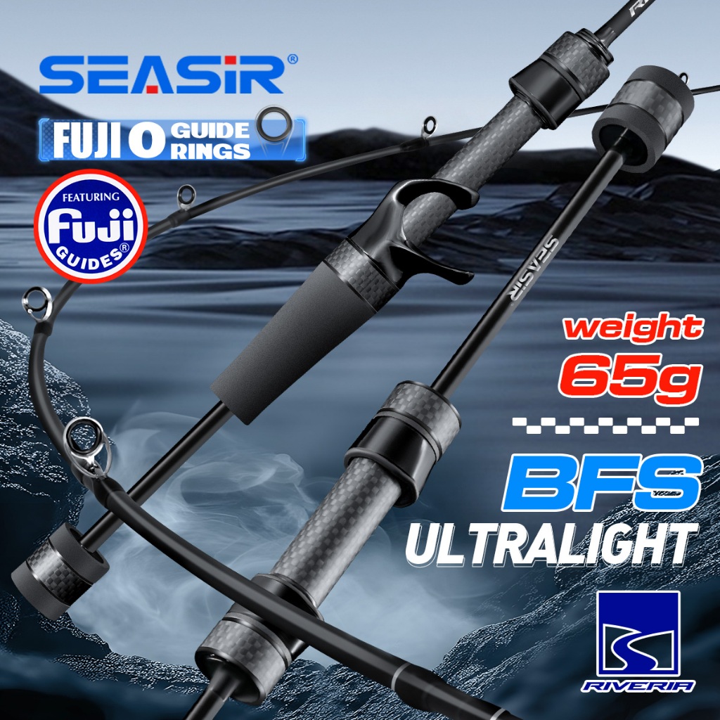 Seasir Riveria BFS Ultralight Spining Baitcasting Fishing Rod ,FUJI O ...