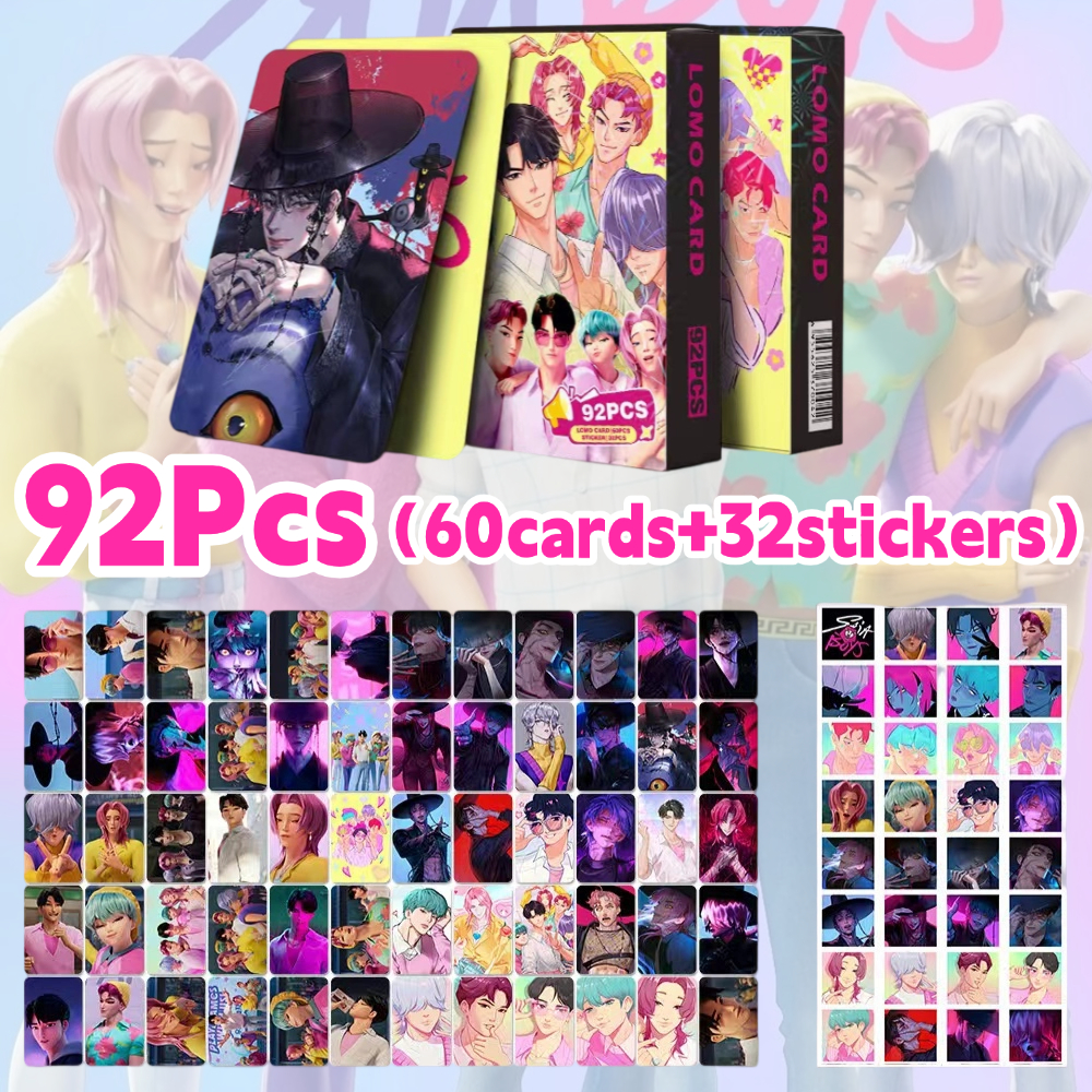 92 KPop Demon Hunters Saja Boys Jinu Rumi photocard นักล่าปีศาจ Kpop การ์ตูน พัดลม ของขวัญ ...