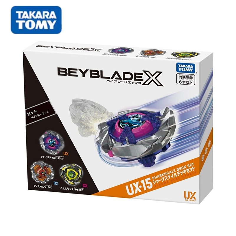 TAKARA TOMY BEYBLADE X UX-15 Shark Scale Deck Set | Shopee Thailand