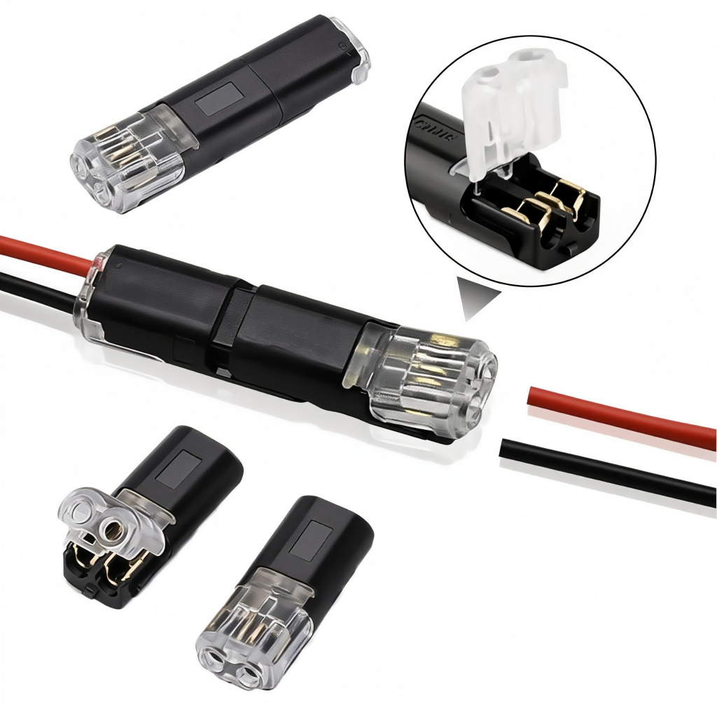 10/20PCS 2 Pin Plug ยานยนต์กันน้ําไฟฟ้าเชื่อมต่อสายไฟ D2 Quick ...