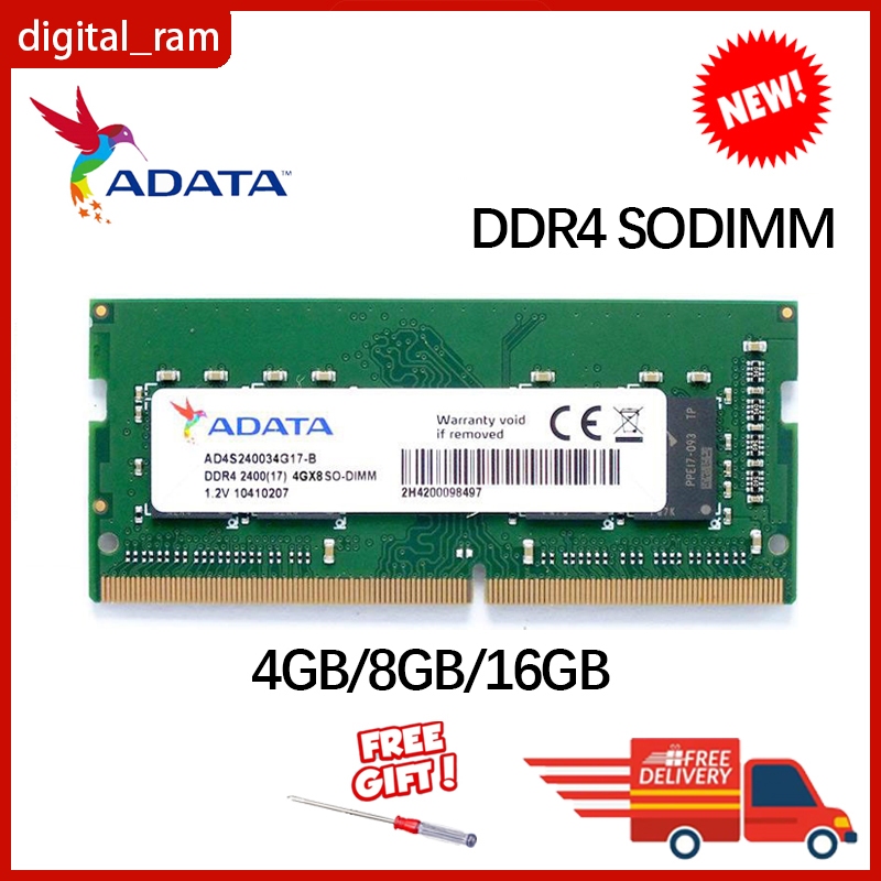 ADATA DDR4 Ram แล็ปท็อป 4GB 8GB 16GB DDR4 1.2v 2133Mhz 2400Mhz 2666Mhz ...