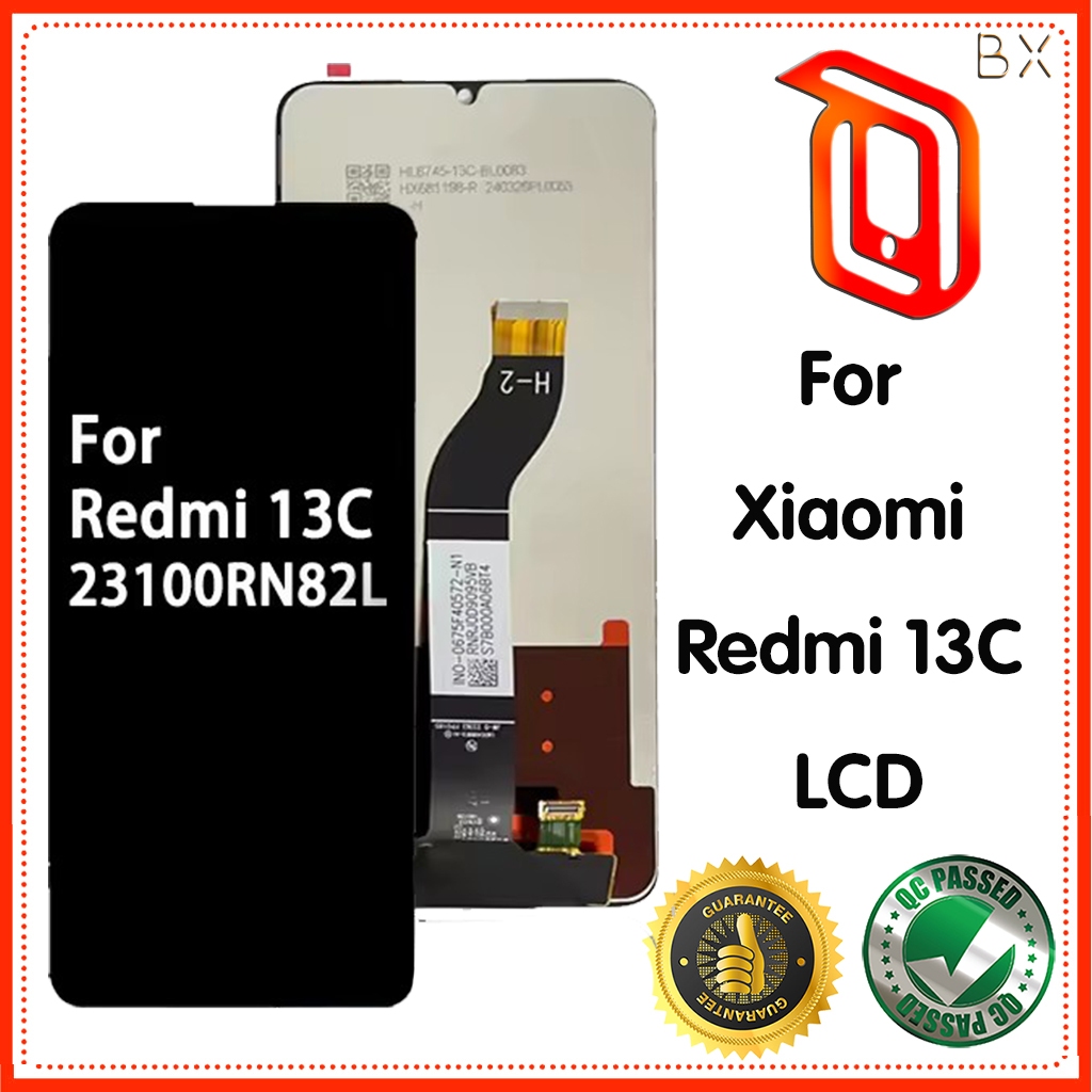 สําหรับ Xiaomi Redmi 13C จอแสดงผล LCD Touch Screen Digitizer 23108RN04Y ...