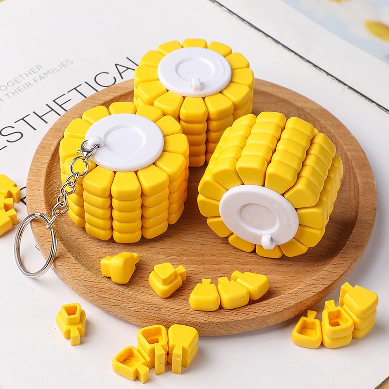 3D corn assembly Budling Block ปริศนาฝึกบรรเทาความเครียด ของเล่นตกแต่ง ...