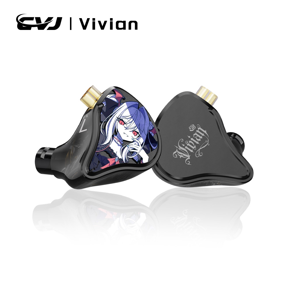 CVJ Vivian หูฟังชนิดใส่ในหู Dual-Chamber 10 มม.แบบไดนามิก HiFi Monitor ...