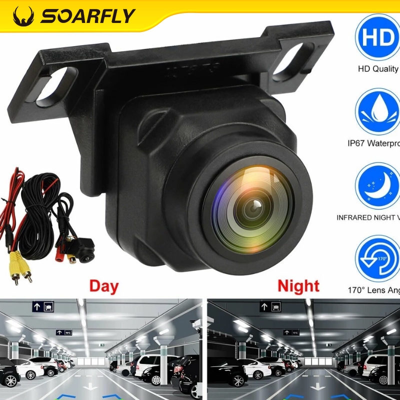 SOARFLY กล้องหน้า/หลัง HD1080P กล้องหลังรถยนต์ 170 องศา, กล้องมองหลังรถ ...