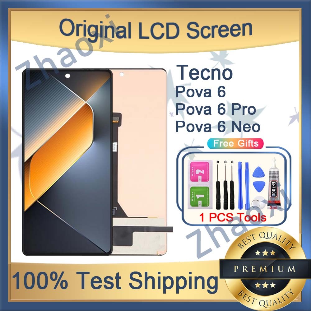 AMOLED Tecno Pova 6 Pova 6 Pro Pova 6 Neo เปลี่ยนหน้าจอ LCD | Shopee ...