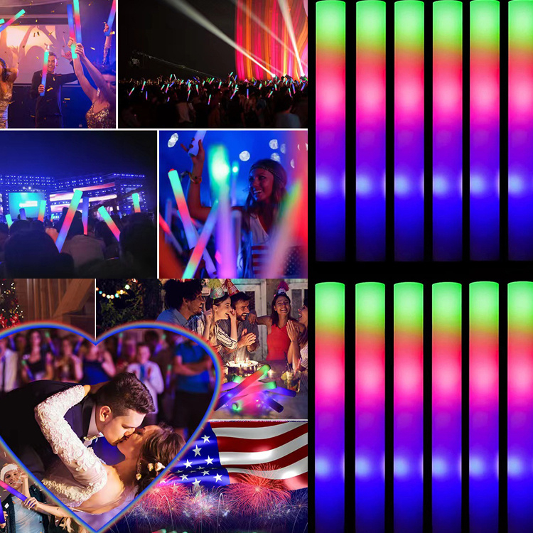 10/20 ชิ้น LED RGB Light-Up Foam Wands - ตกแต่งสําหรับวันเกิด งาน ...