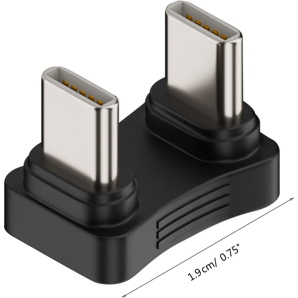 U-Shape Type C ชายหญิง Extender Adapter 480Mbps Tansfer Speed PD 65W ...