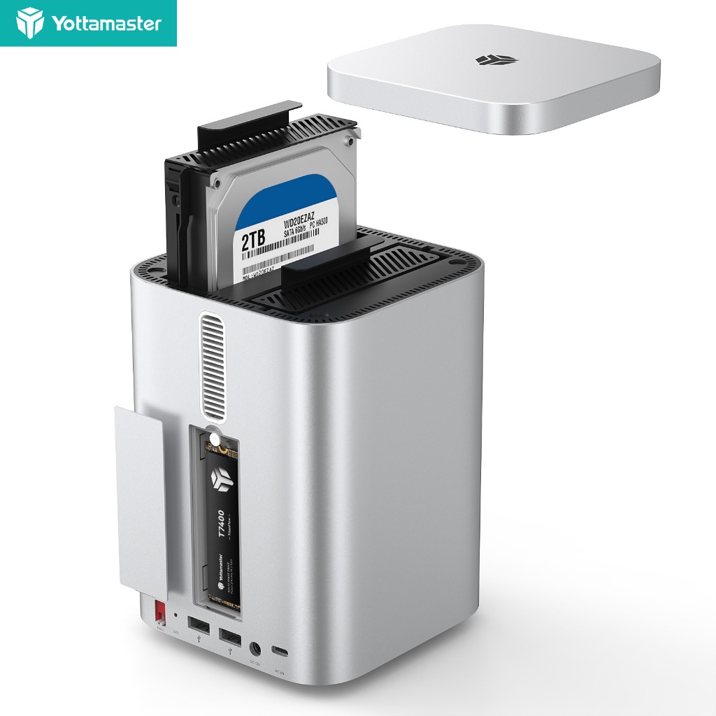 Yottamaster HSD10 MiniTower SSD/HDD Docking Station พร้อมตู้ M.2 ...