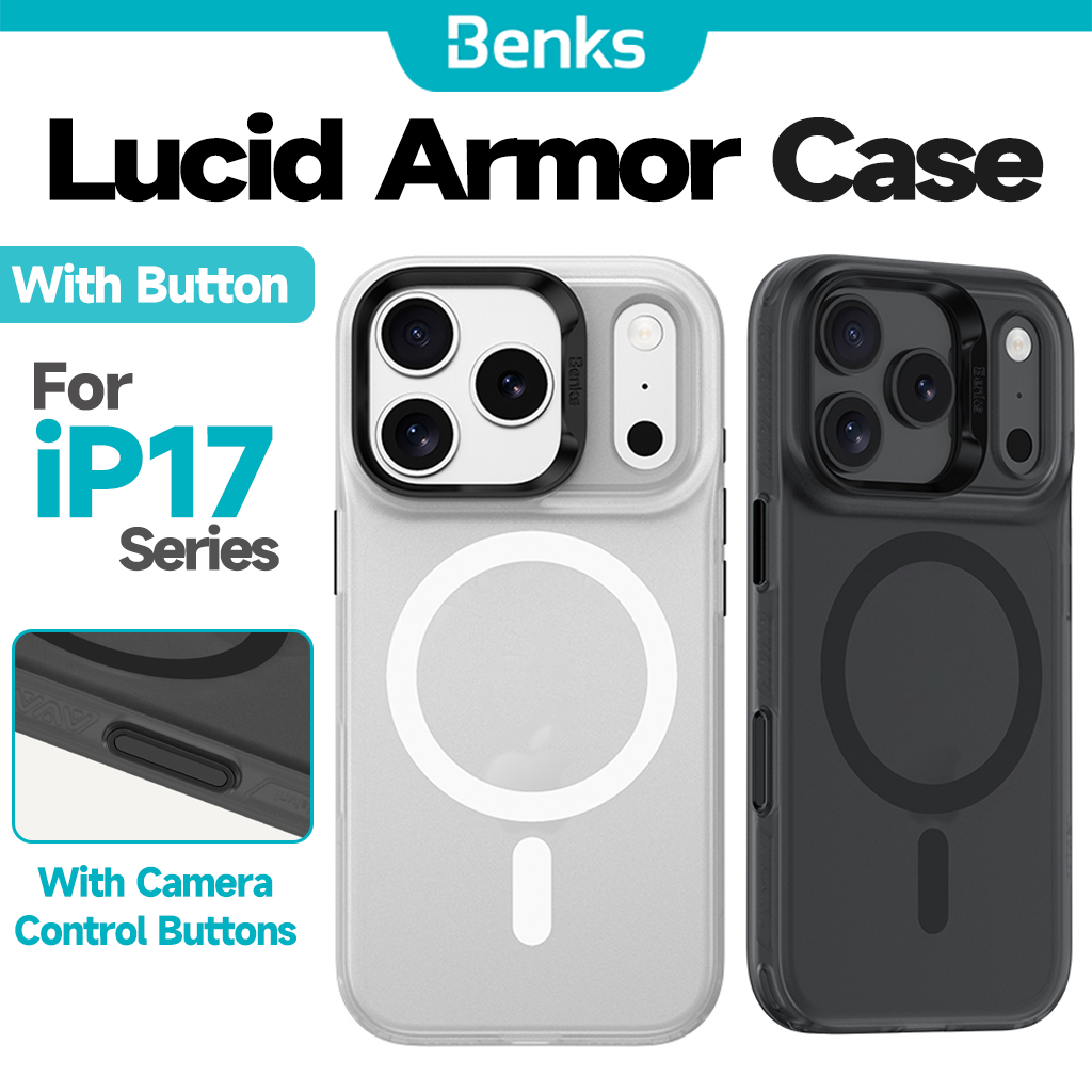 [Benks Official] Benks Lucid Armor Magnetic Protective Case พร้อมปุ่ม ...