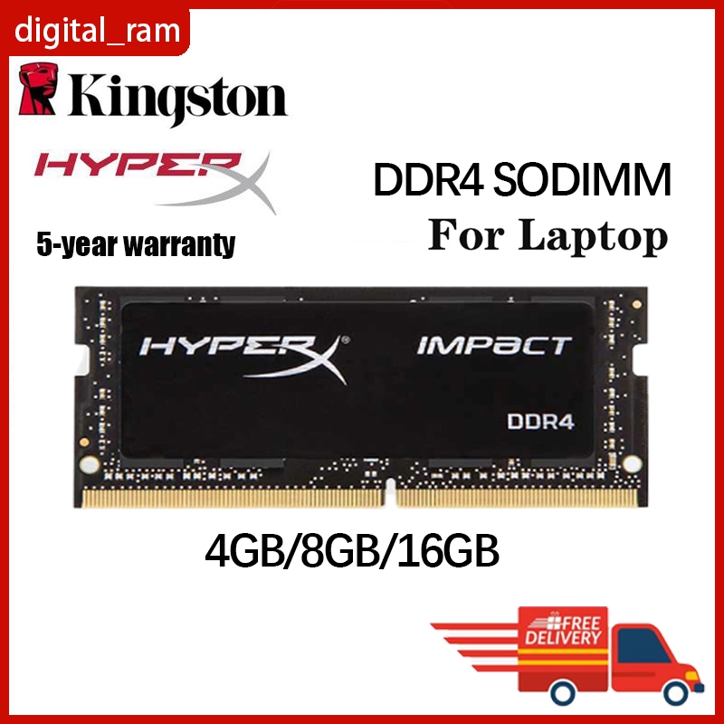 Kingston HyperX Impact DDR4 RAM 4GB 8GB 16GB DDR4 2133Mhz 2400Mhz 2666Mhz 3200Mhz แล็ปท็อป ...
