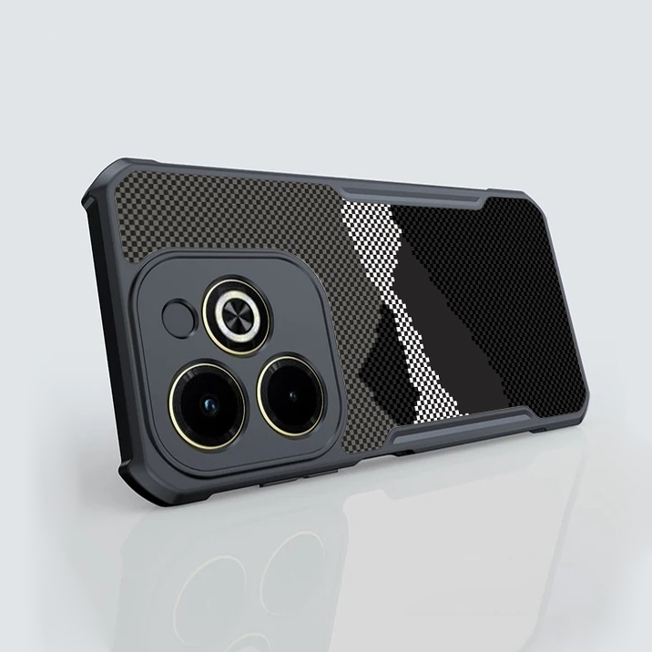 ใหม่ Creative คาร์บอนไฟเบอร์เคฟล่าร์รูปแบบเคสโทรศัพท์ Tecno Spark 20 ...