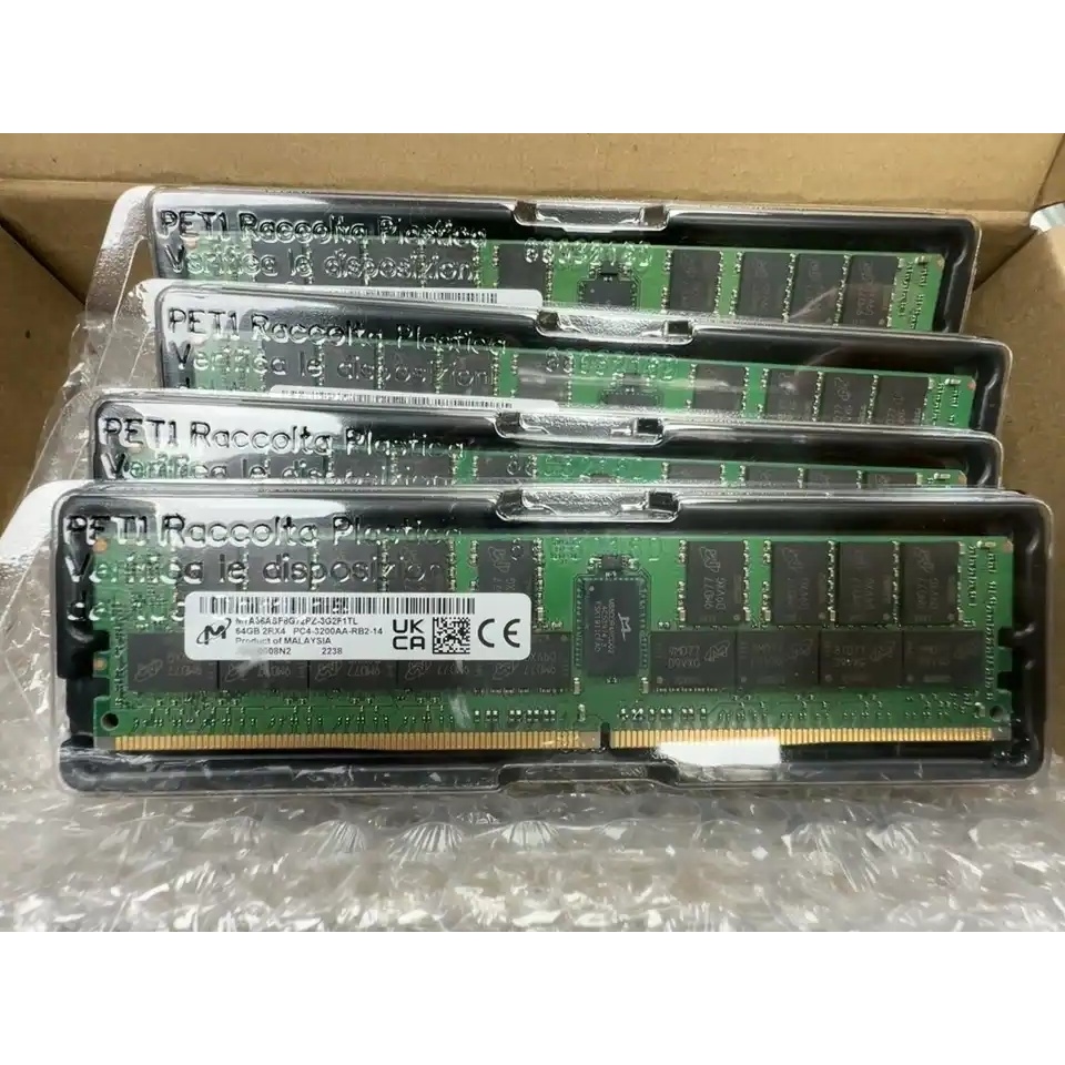 ไมครอน เซิร์ฟเวอร์ 64G RAM 2RX4 PC4-3200MHz DDR4 ECC หน่วยความจํา ...