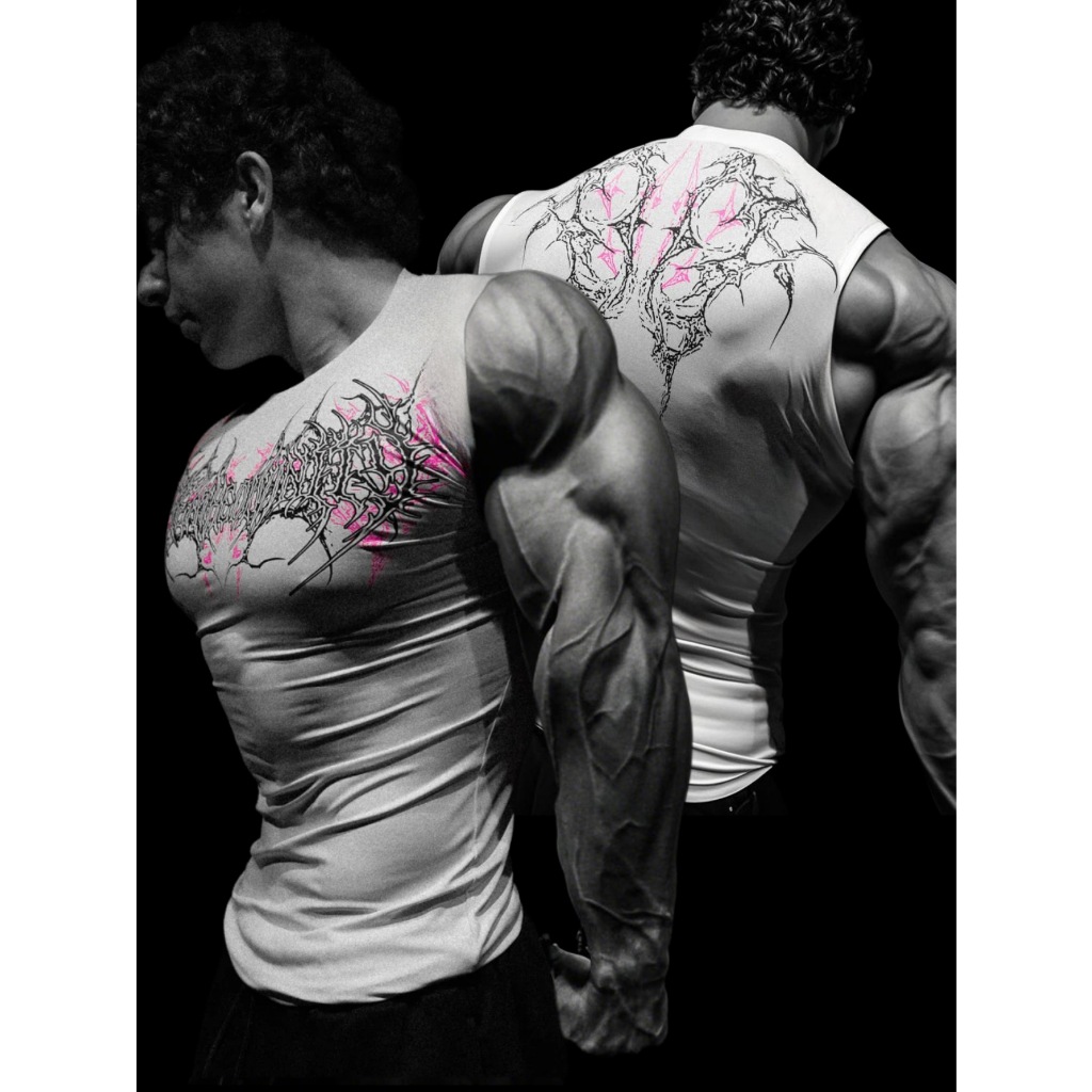 Breathedivinity Compression Tank Top สำหรับผู้ชาย แห้งเร็ว สวมใส่ง่าย ...