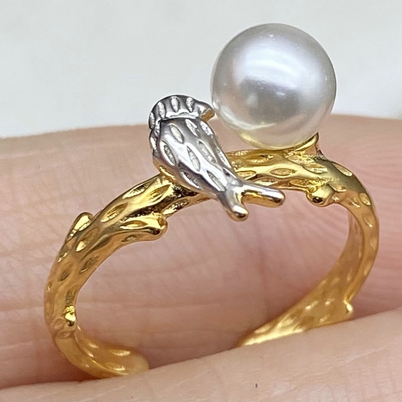 แหวนเงินแท้ S925 DIY พร้อมนกตกแต่ง สามารถปรับไซส์ได้ | Shopee Thailand