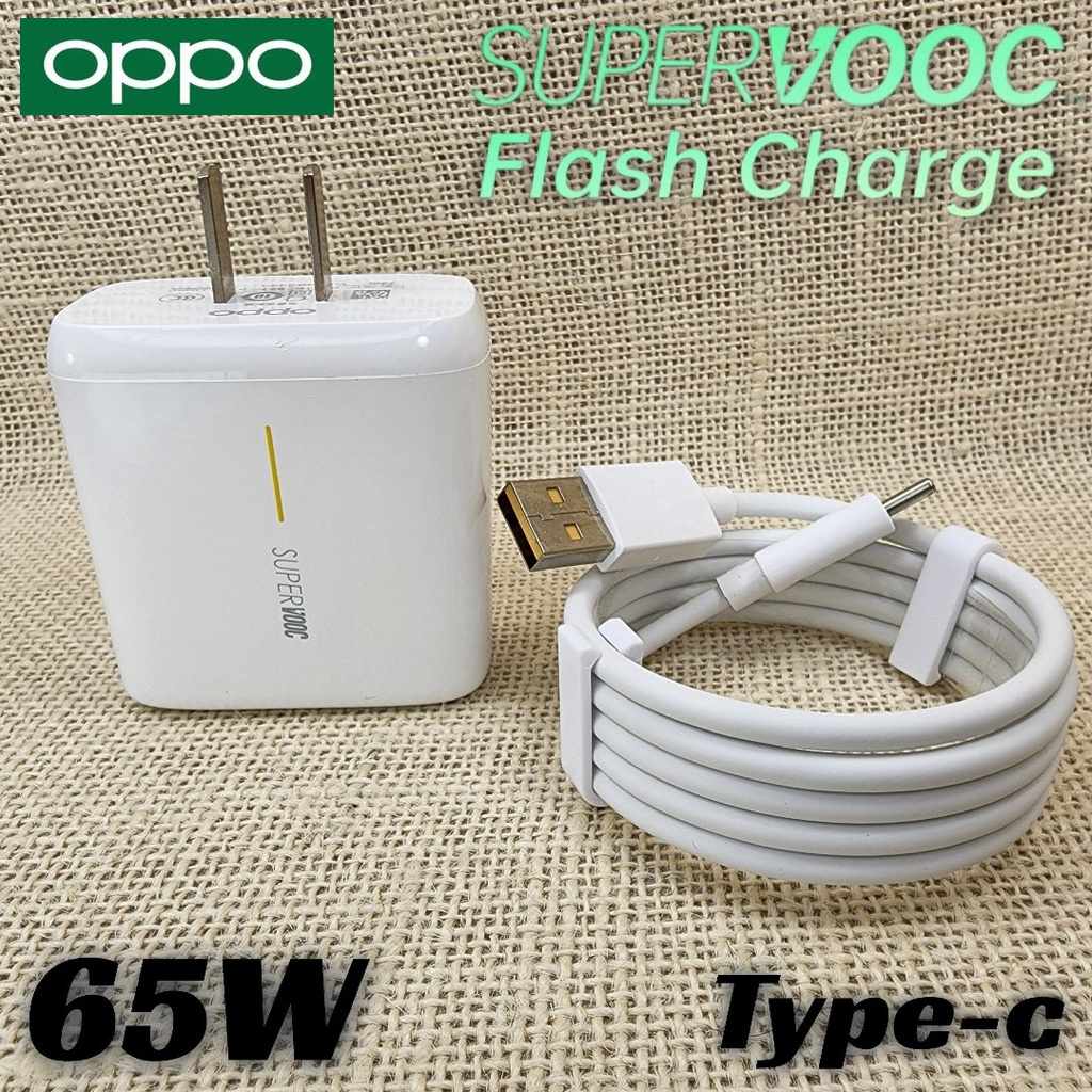 เครื่องชาร์จ OP Super VOOC 2.0 65W สายชาร์จ -Type-C 6A, การถ่ายโอน ...