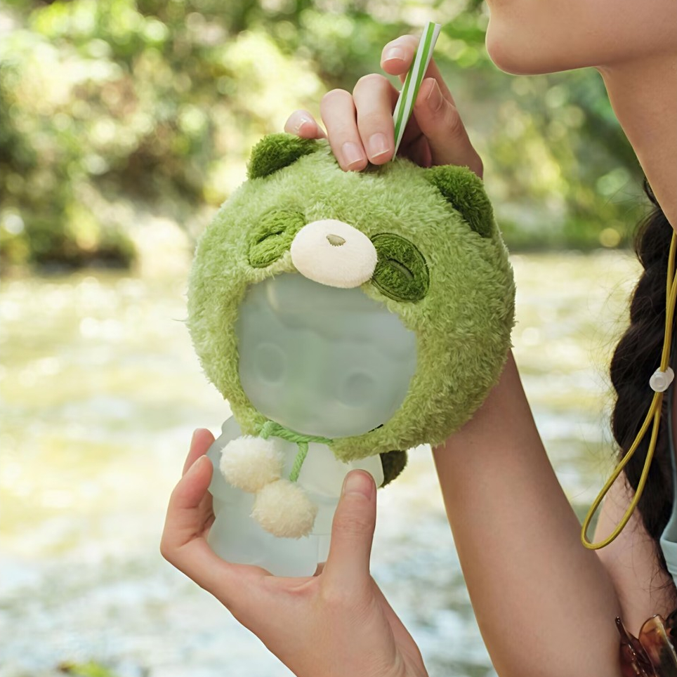 ANMOO Mountain Travel Series Draw Draw-Glass Straw Cup Peripheral Gift ...