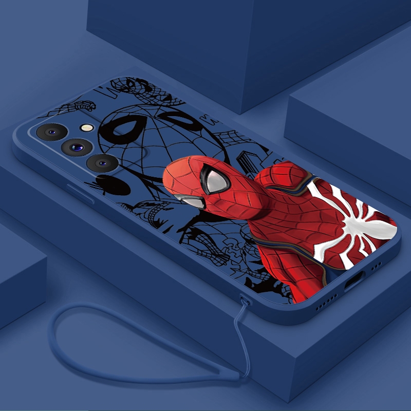 Samsung A17 5G A07 Case Spider Man Marvel Silicon Case Cute Simple Case Soft Cover | Shopee Thailand
