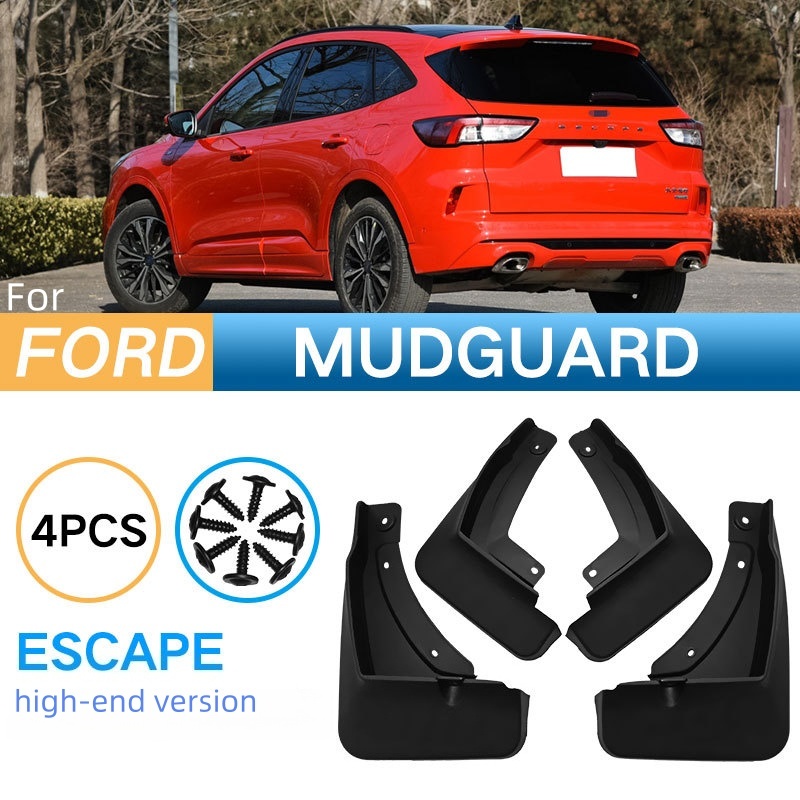 4 ชิ้น 2020 Ford Escape บังโคลน splasher guard PP ยางนุ่ม fender Mud ...