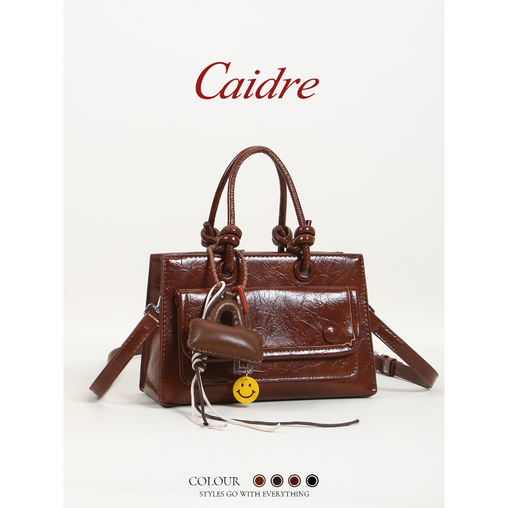 Caidre Portable Small Square Bag Womens Tote Bag Commuter Shoulder ...