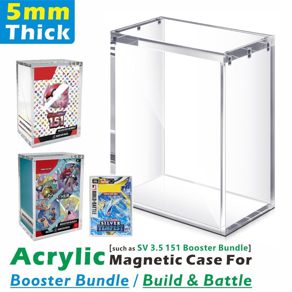 Acrylic Magnetic Case Thick 5mm For Clear Display Box For Booster ...