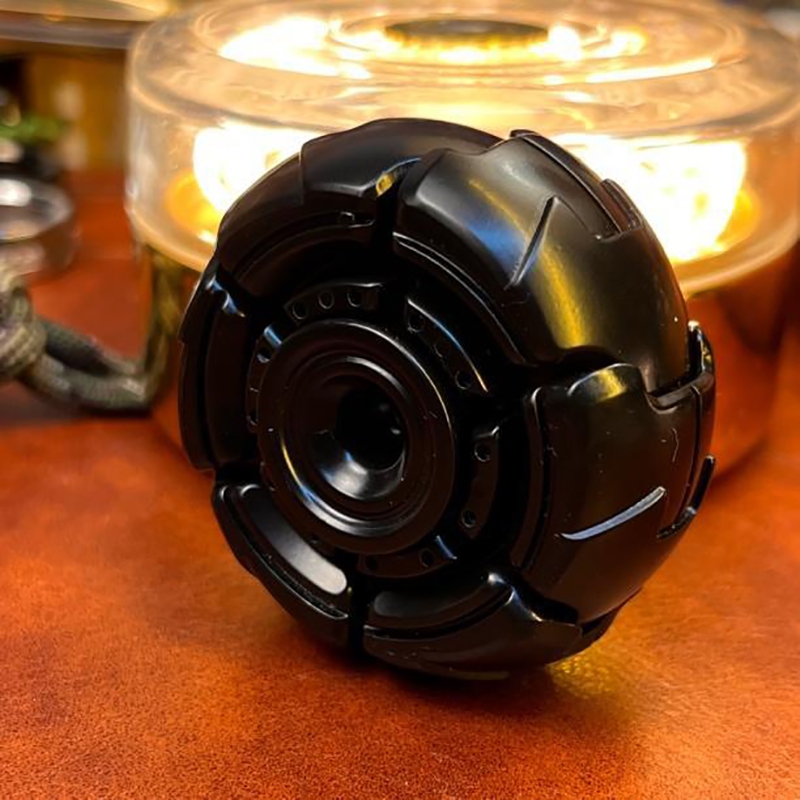 1PC โลหะหมุนโซ่เปิดปลายนิ้ว Gyroscope ระคายเคือง 08 EDC Gyroscope ความ ...