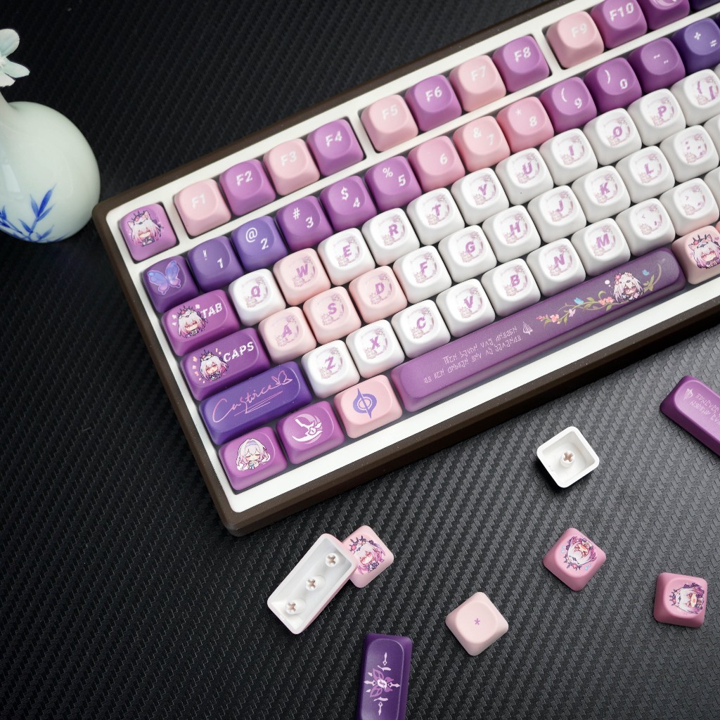 Honkai Star Rail Castorice Keycap Moa Pbt วัสดุเกม Keycaps ...