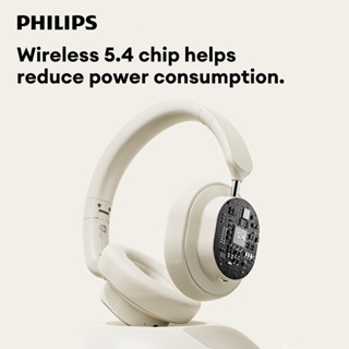 Philips TAH5519 หูฟังบลูทูธ ครอบหู พร้อมระบบตัดเสียงรบกวน ANC แบต 45ชม. ...