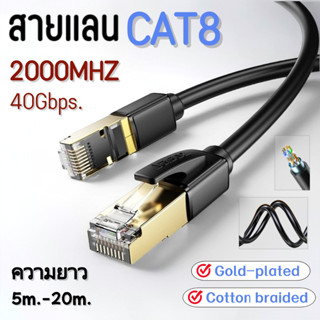 ล่าสุด CAT 8 Lan Cable(2m 5m 10m 15M)Cat8 Ethernet Cable RJ45 8P8C ...