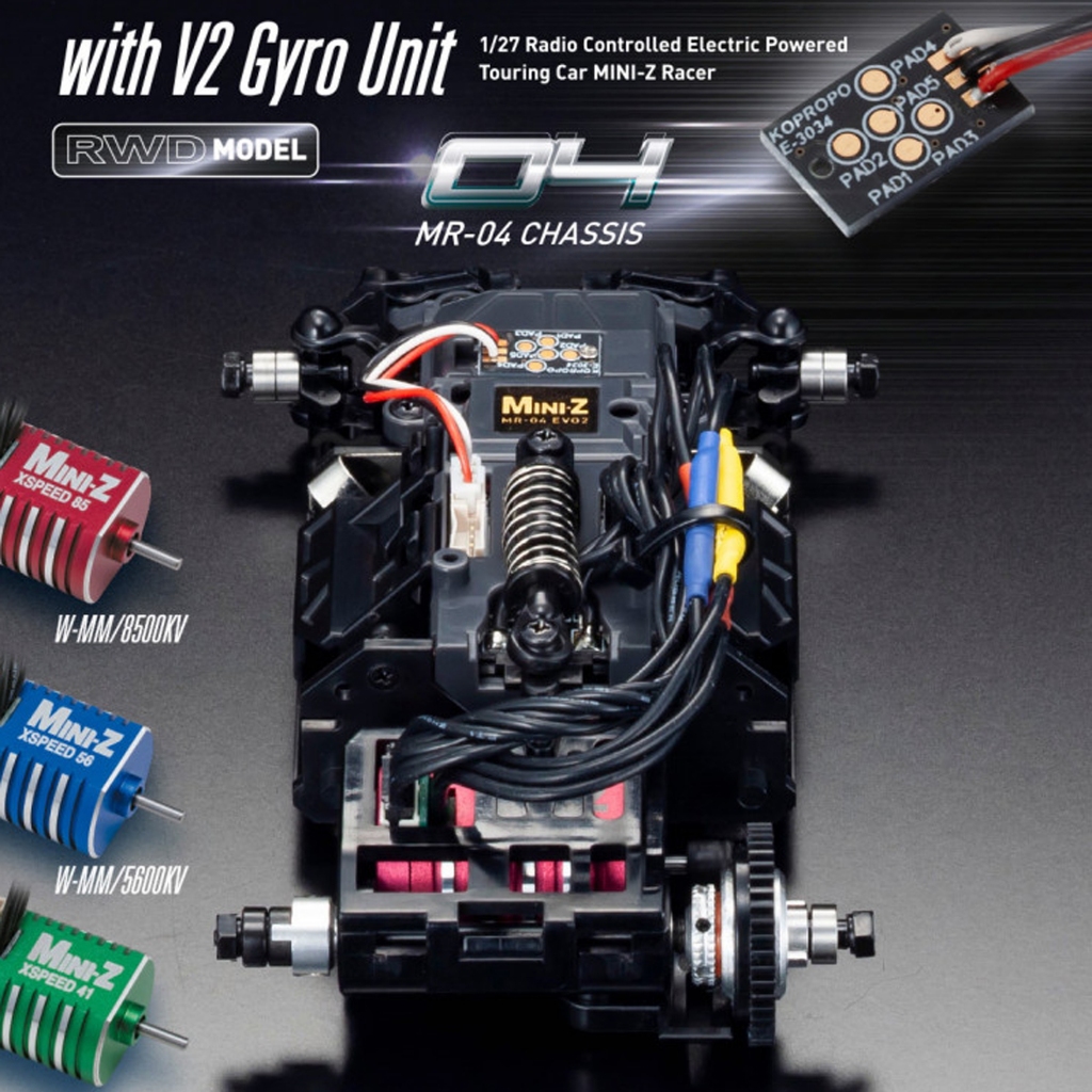 Kyosho Mini-z MR-04 EVO2 V2 Feeling Brushless Racing รีโมทคอนโทรลกรอบ ...