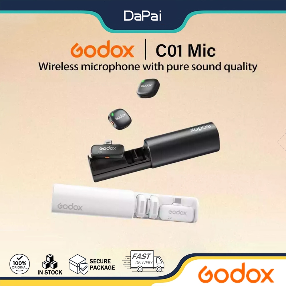 Godox C01 Mic Wireless Micro Pure เสียงคมชัดยิ่งขึ้น การสตรีมสด การลด ...