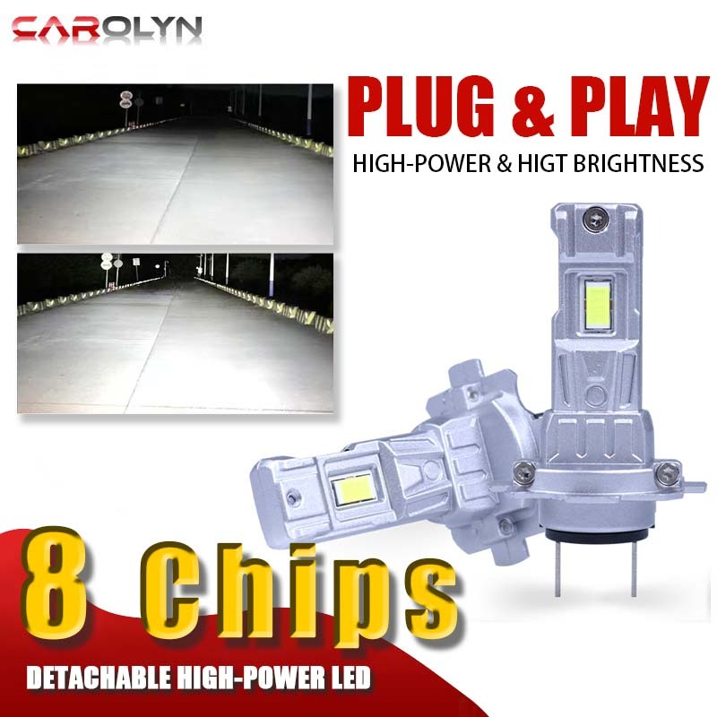 Carolyn LED High Low Beam H4 H7 9006 หลอดไฟรถยนต์ 9005 Mini Plug Play ...