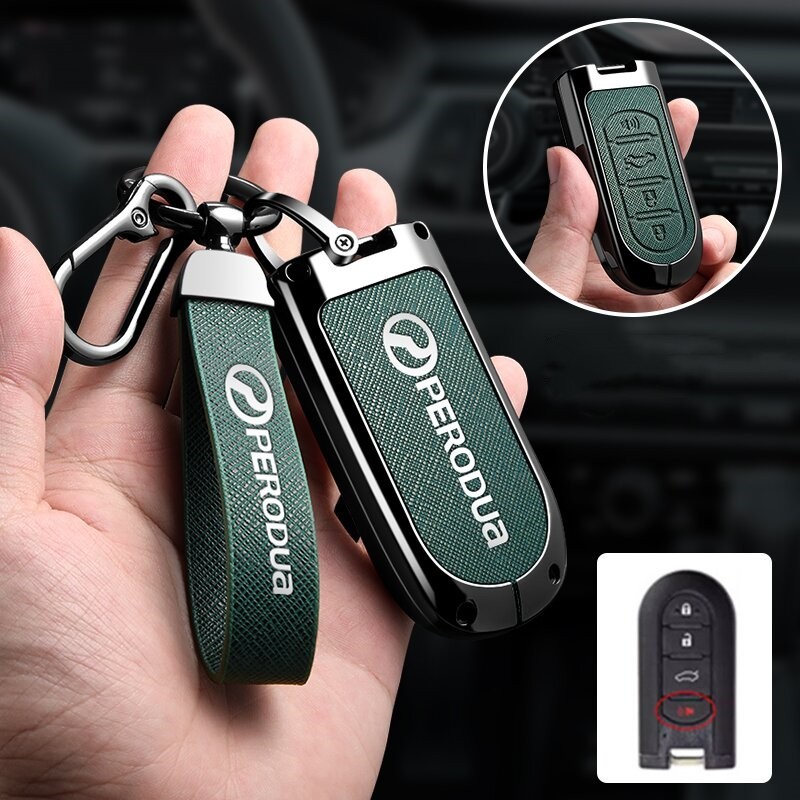 ใหม่ Produa bezza Aruz 2020-2025 ฝาครอบกุญแจหนัง Remote Case sarung ...