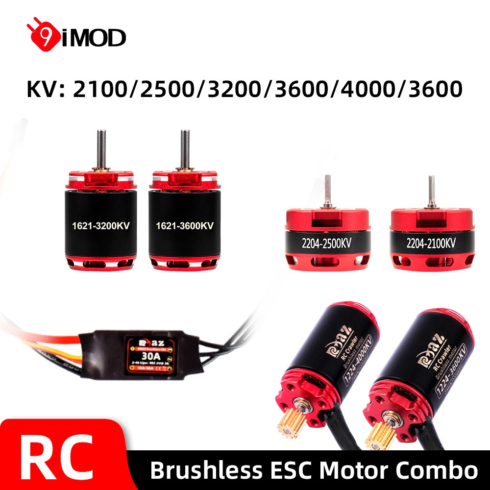 9IMOD Brushless ESC มอเตอร์ Combo AM32 30A Mini ESC 1224/1621/2204 ...
